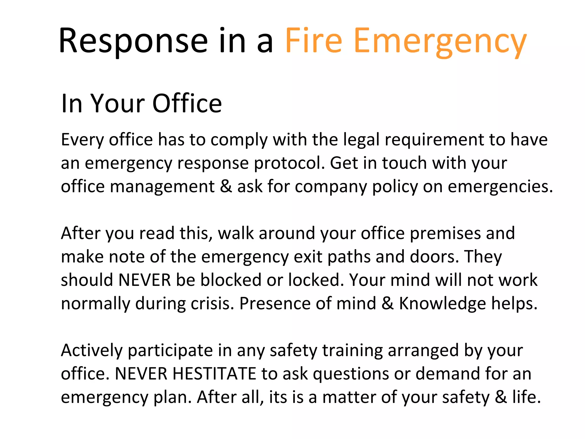 Fire safety basics | PPT