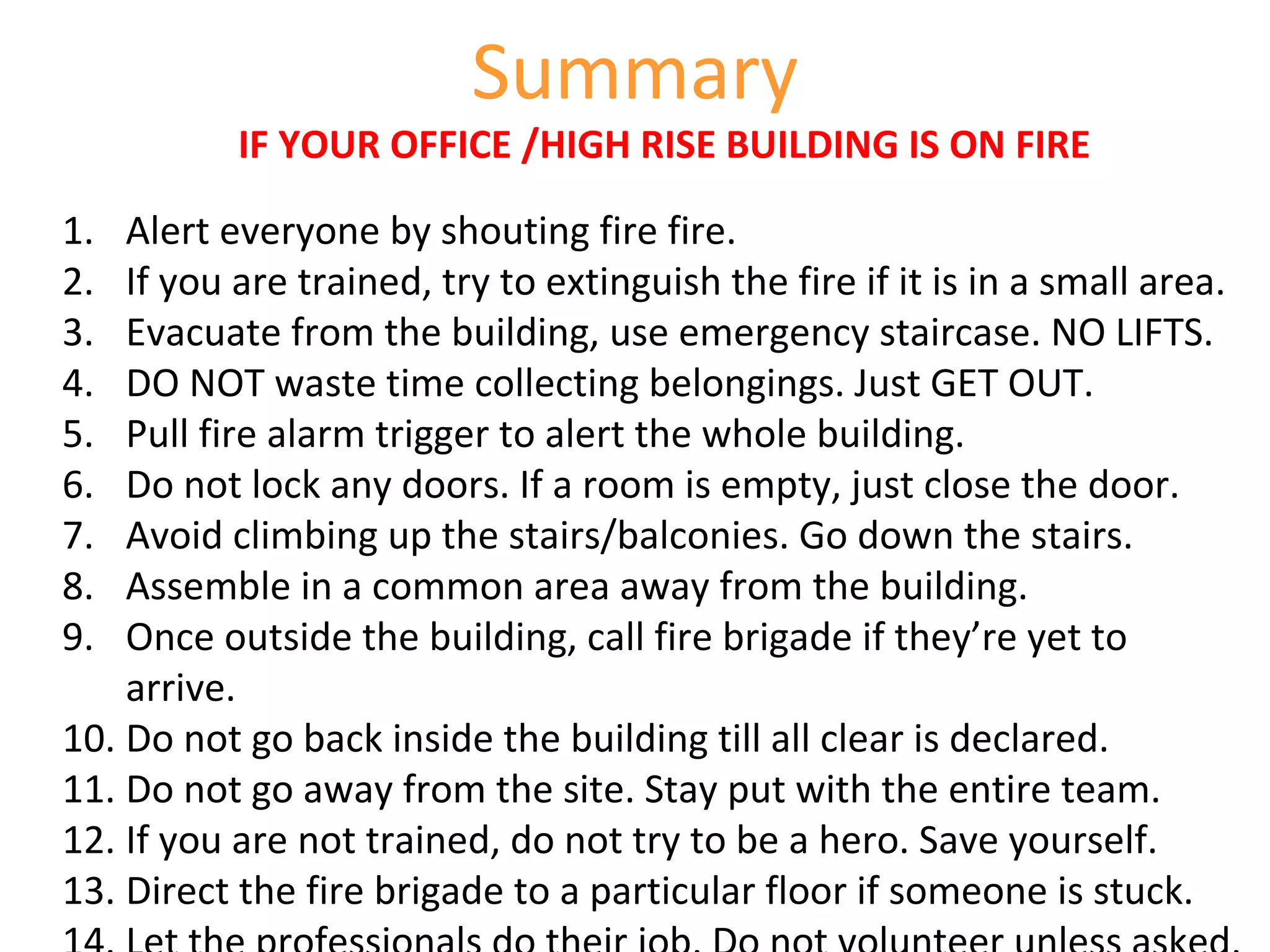 Fire safety basics | PPT