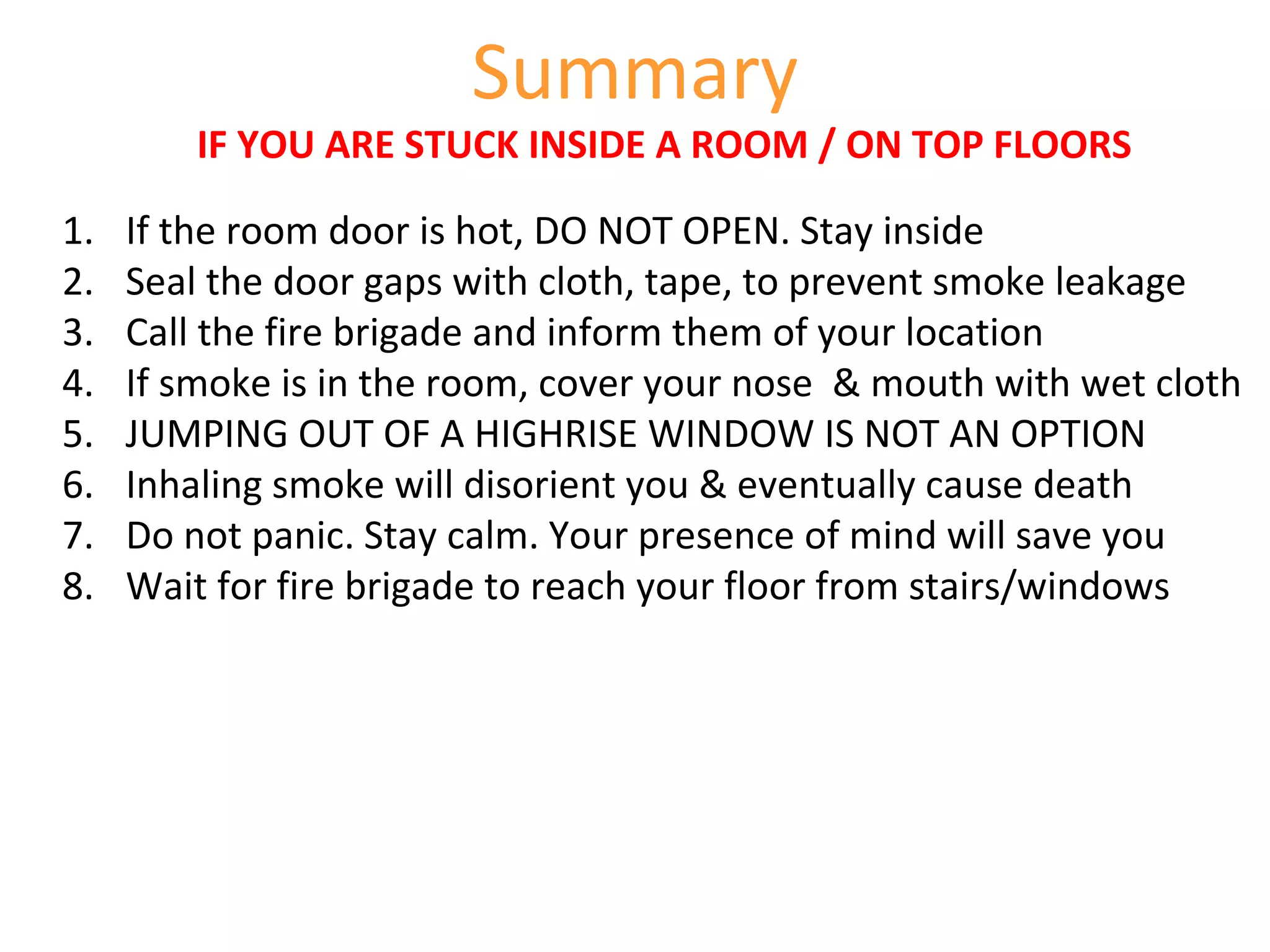 Fire safety basics | PPT