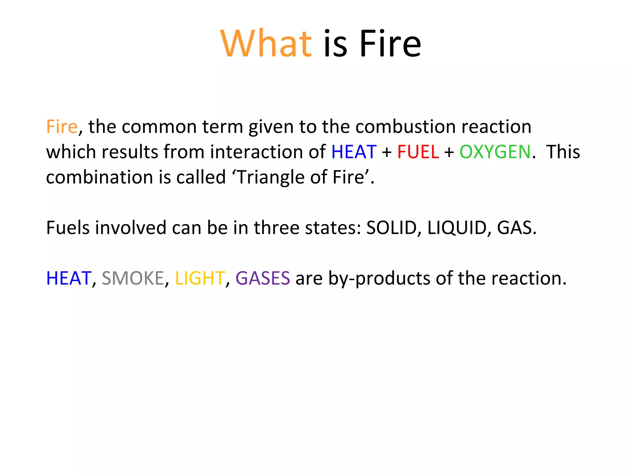 Fire safety basics | PPT