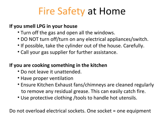 Fire safety basics | PPT
