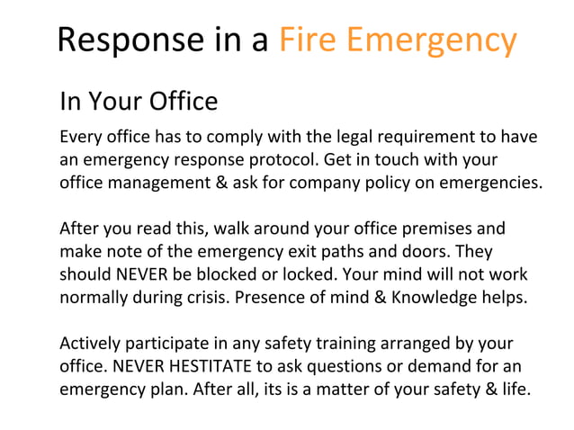 Fire safety basics | PPT