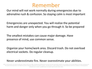 Fire safety basics | PPT
