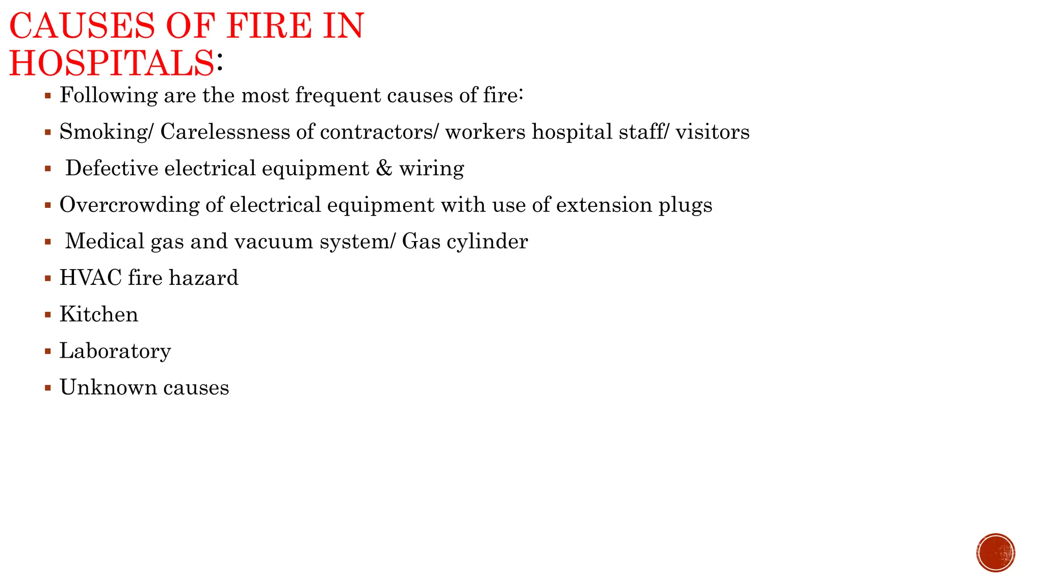 FIRE SAFETY BEST PRACTICES IN A HEALTH CARE SETTINGS | PPTX