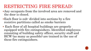FIRE SAFETY BEST PRACTICES IN A HEALTH CARE SETTINGS | PPTX
