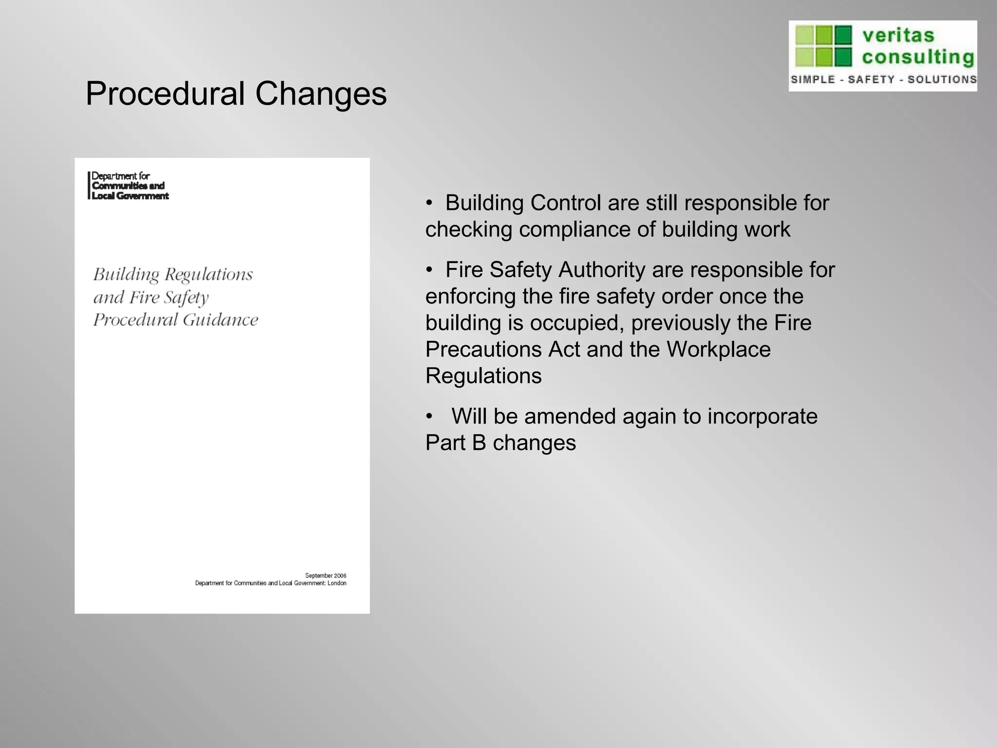 Fire Safety Presentation on Building Regulations Part B 2007 | PPT