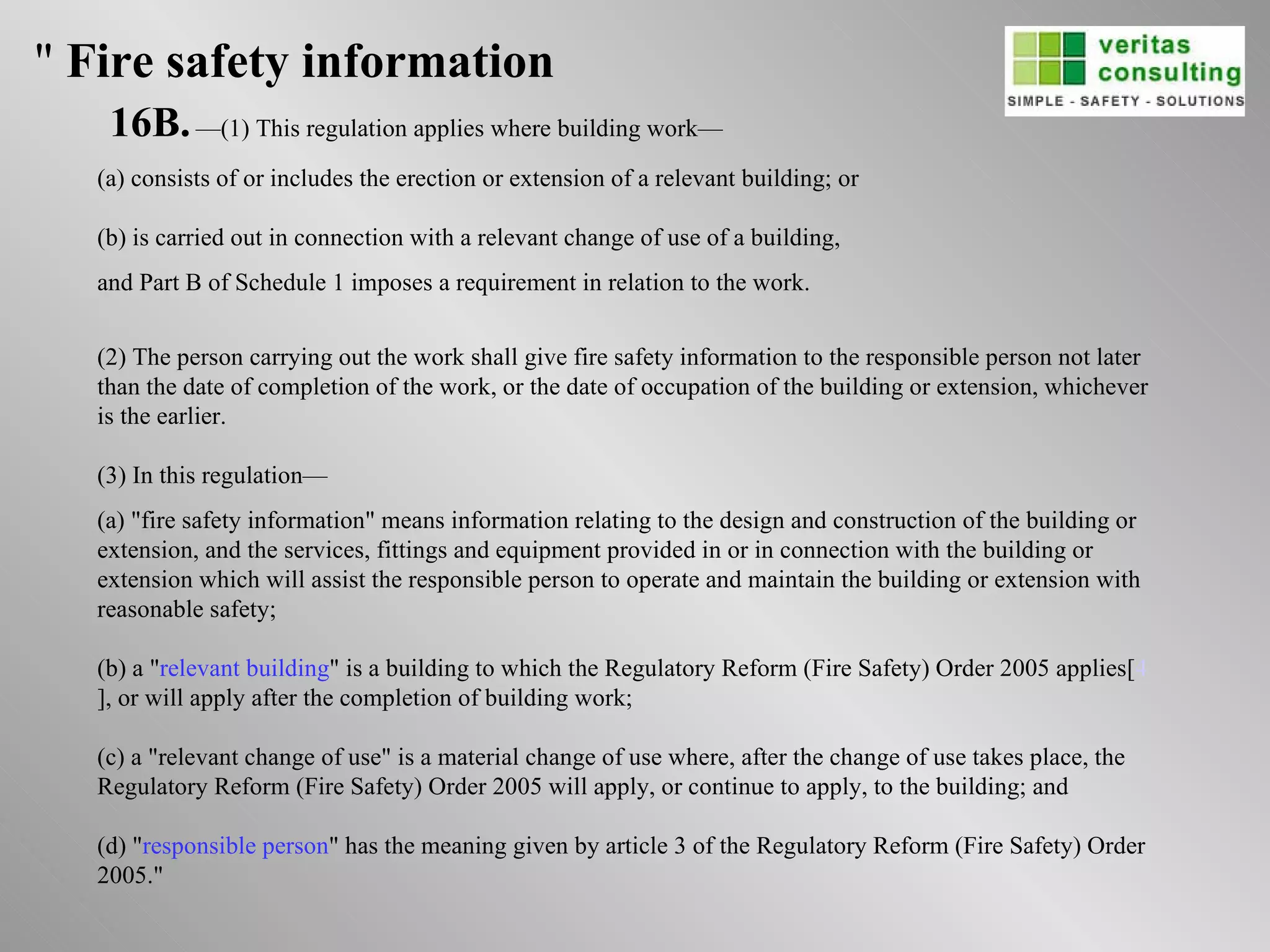 Fire Safety Presentation on Building Regulations Part B 2007 | PPT