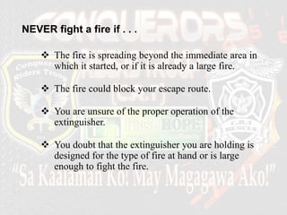 Fire Safety CRT for Riders and Company 2024 | PPT