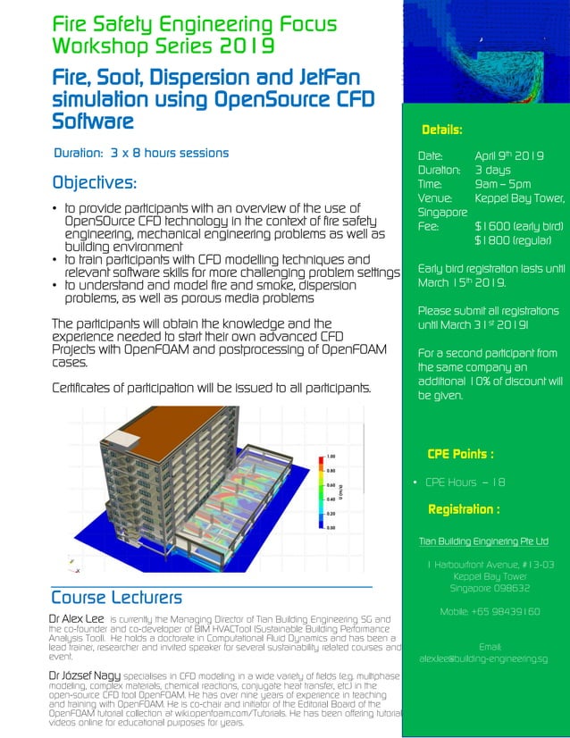 Fire safety engineering focus workshop series 2019 (open source cfd training) | PDF | Civil ...