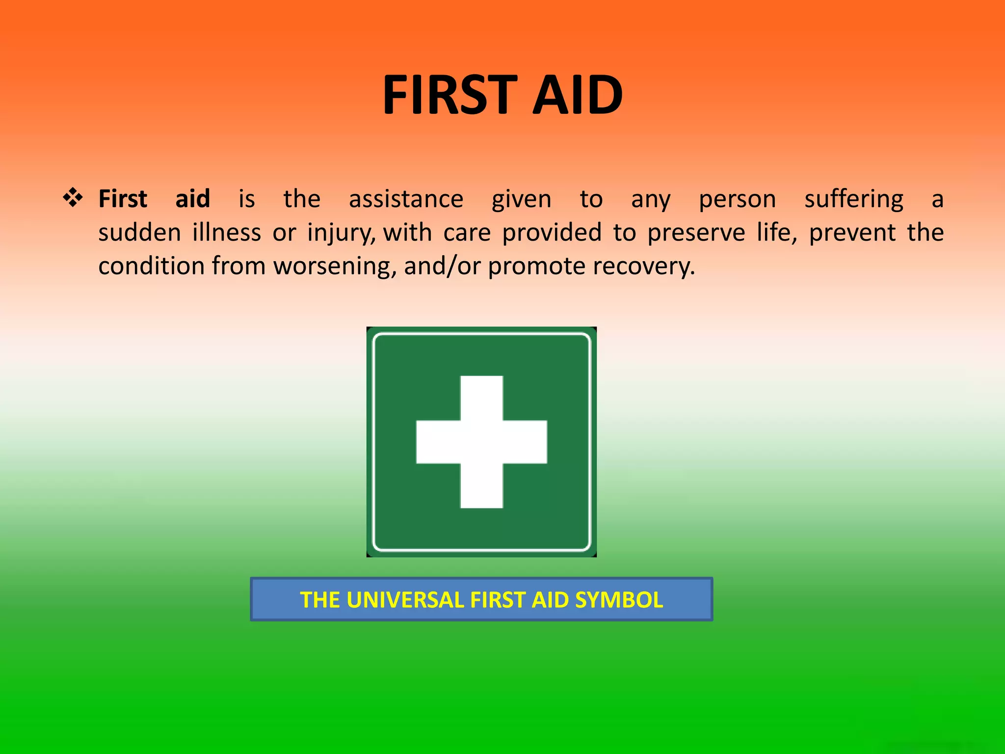 Fire safety first aid | PPTX