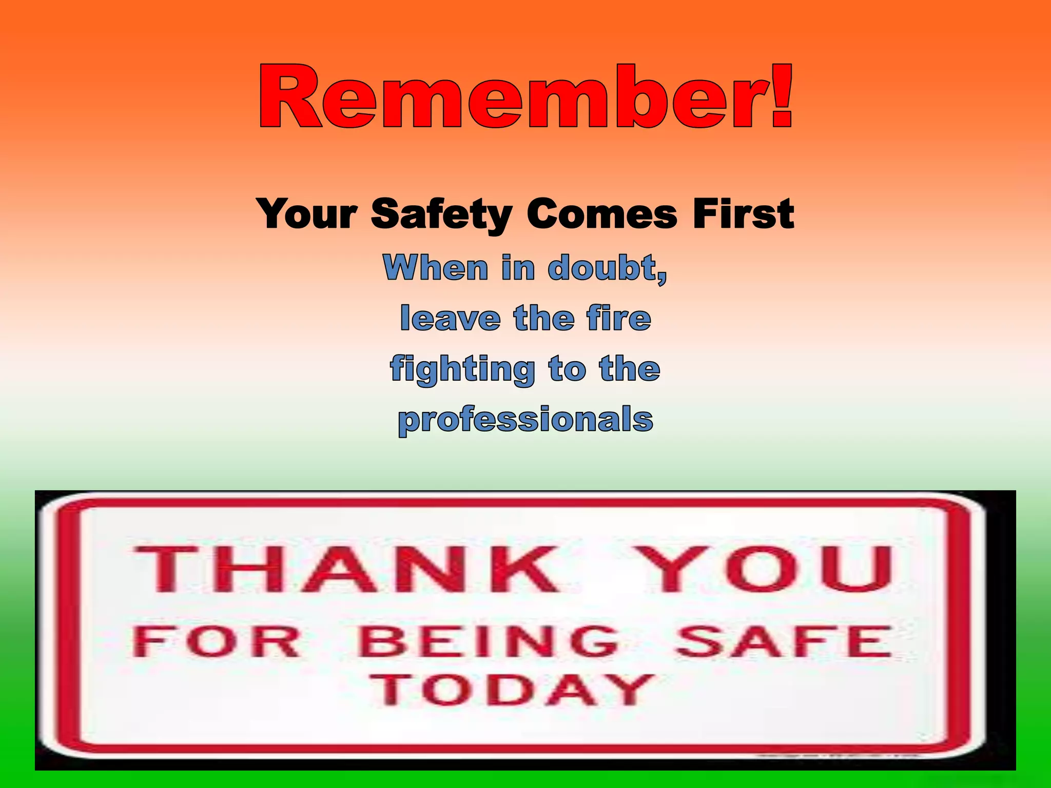 Fire safety first aid | PPTX