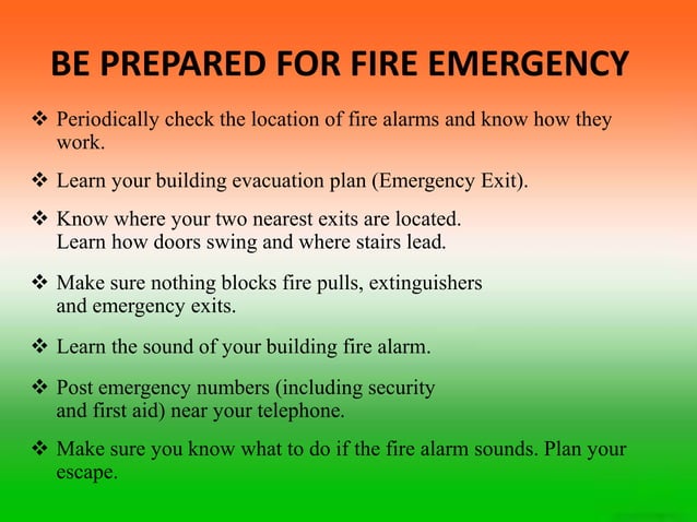 Fire safety first aid | PPTX | Home Security | Home & Garden