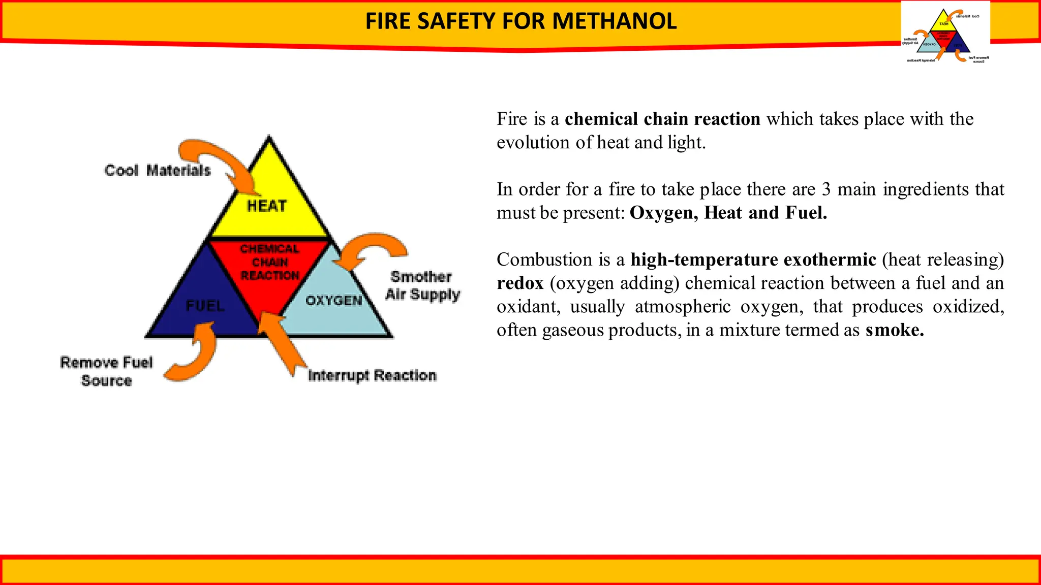 Fire safety for methanol explanation of safety measurements | PDF