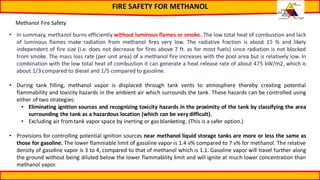 Fire safety for methanol explanation of safety measurements | PDF