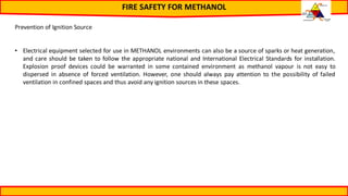 Fire safety for methanol explanation of safety measurements | PDF