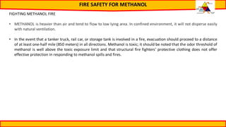 Fire safety for methanol explanation of safety measurements | PDF
