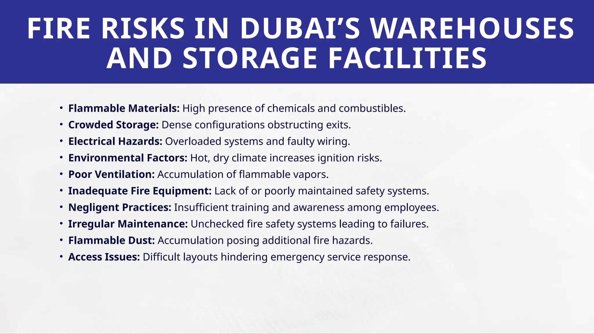 Fire Safety for Warehouses and Storage Facilities | PPTX