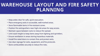 Fire Safety for Warehouses and Storage Facilities | PPTX