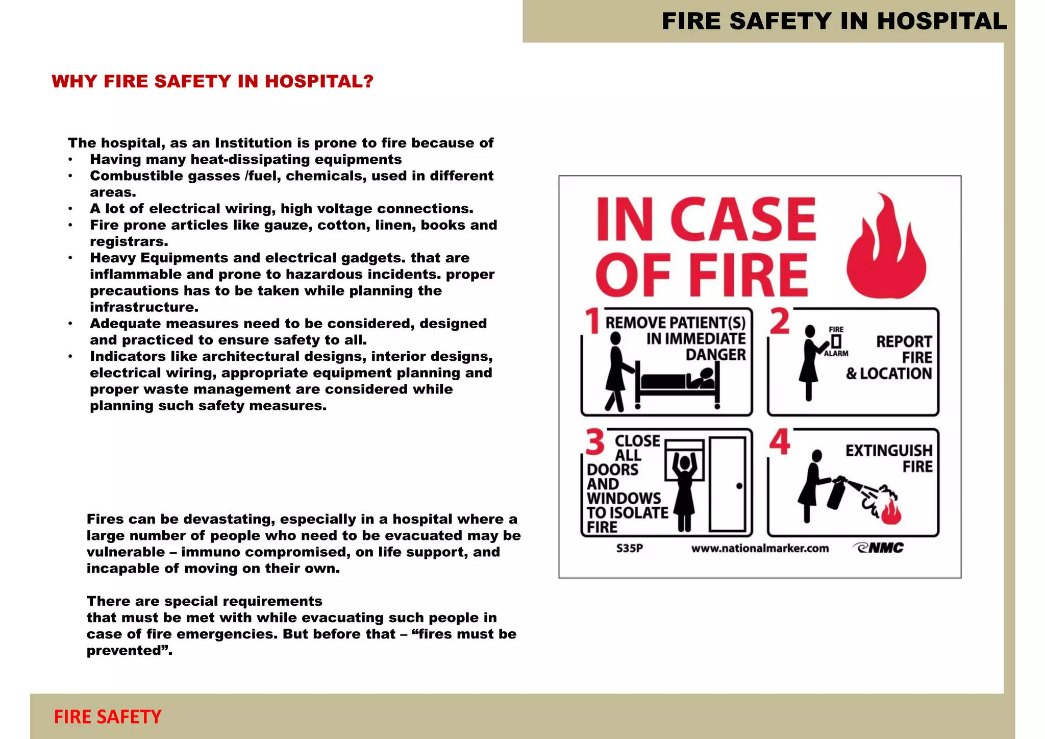 Fire safety in hospitals | PDF