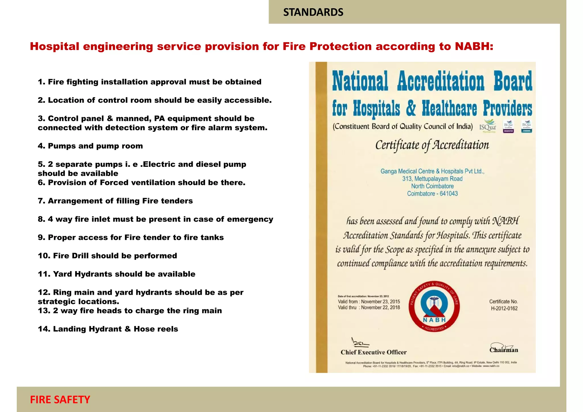 Fire safety in hospitals | PDF