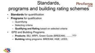 Fire safety in the sustainability assessment of buildings | PPT