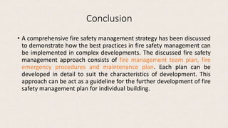 Fire safety management strategy | PPTX