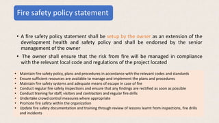 Fire safety management strategy | PPTX