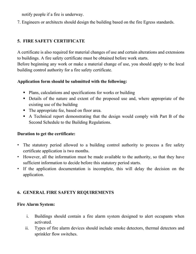 Fire safety manual | PDF