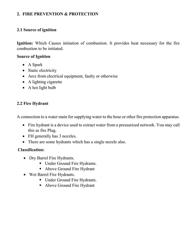 Fire safety manual | PDF