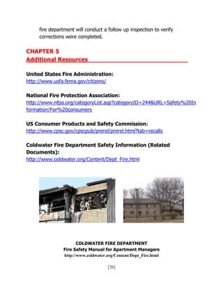 Fire safety manualforaptmgrs | PDF