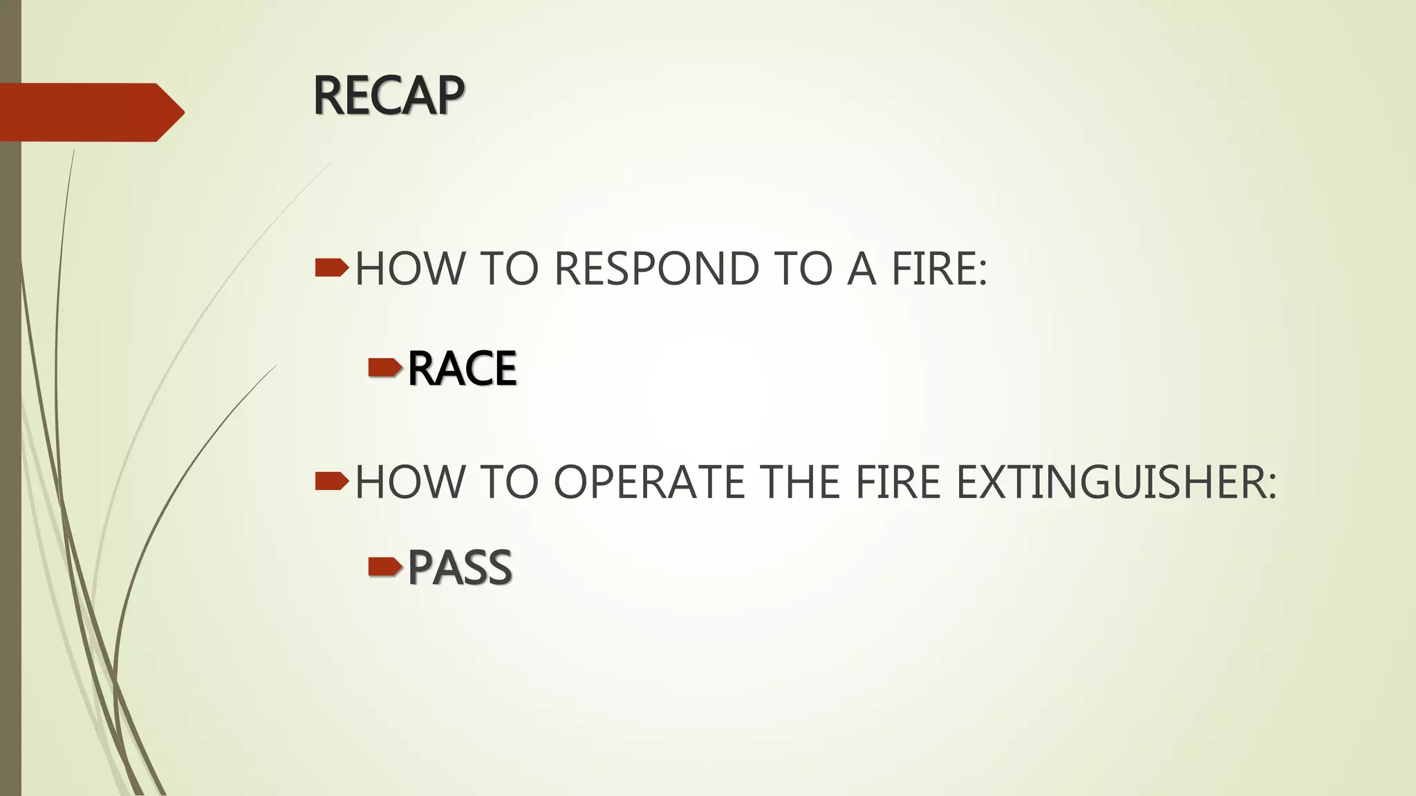 Fire safety mnemonics | PPTX