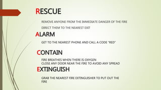 Fire safety mnemonics | PPTX
