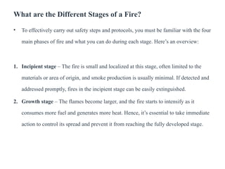 fire safety introduction, fire types, ie | PPTX