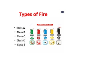 fire safety introduction, fire types, ie | PPTX