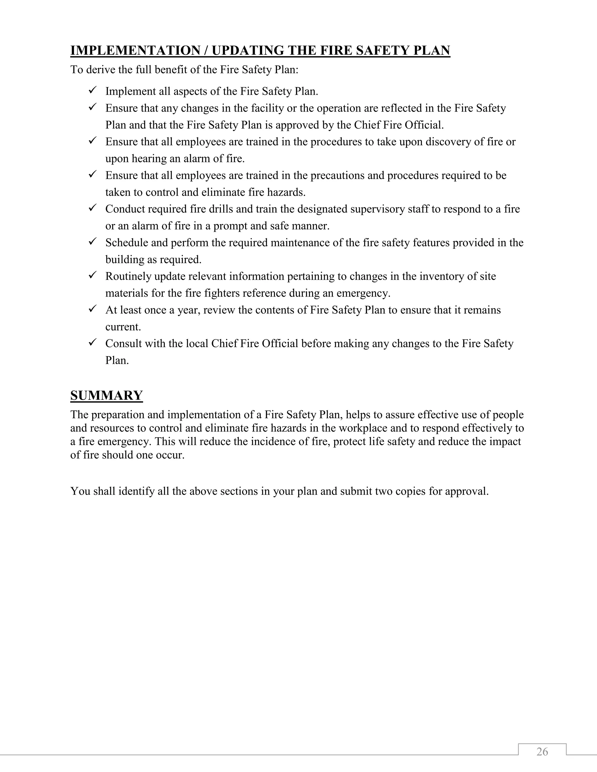 Fire safety plan assembly occupancy | PDF | Indoor Environmental ...