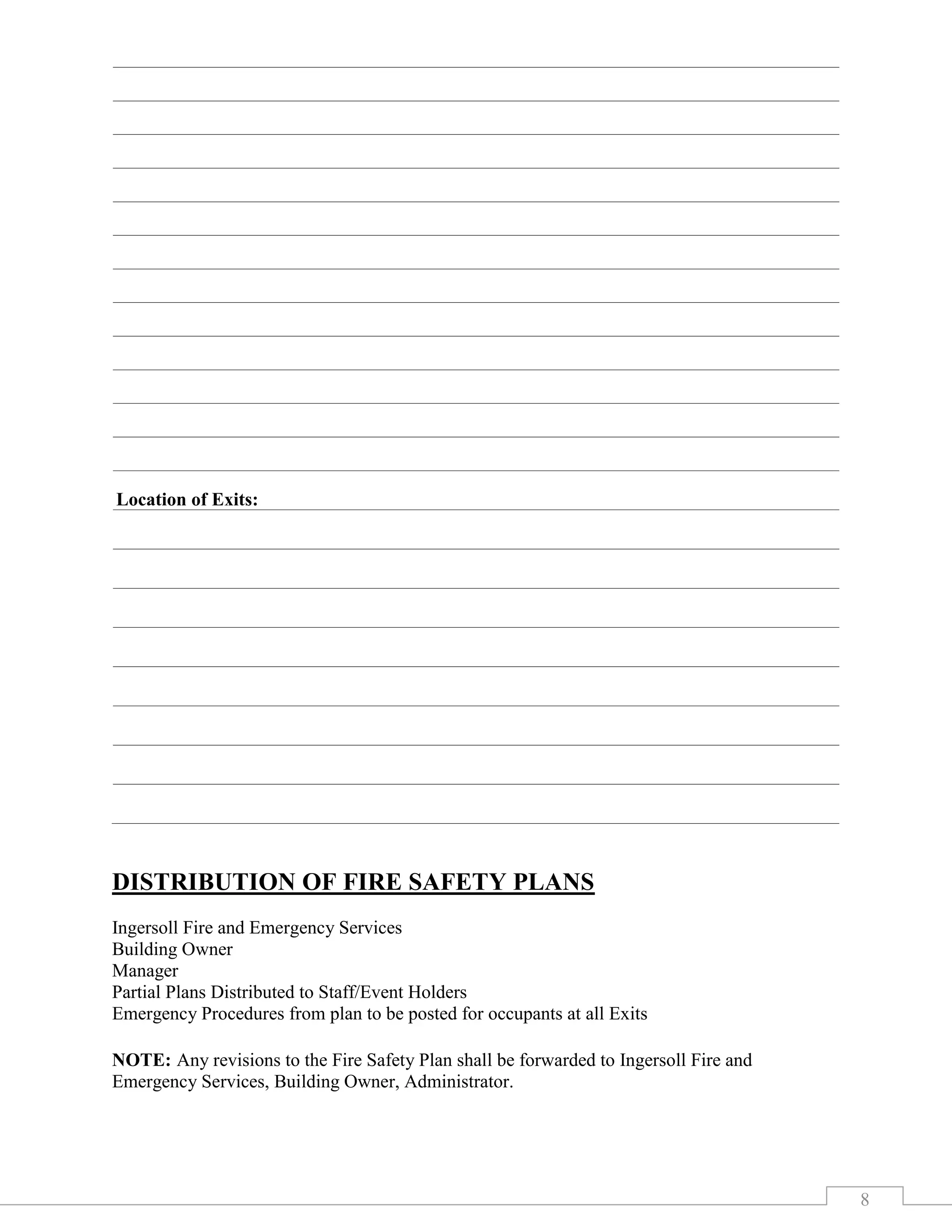 Fire safety plan assembly occupancy | PDF | Indoor Environmental ...