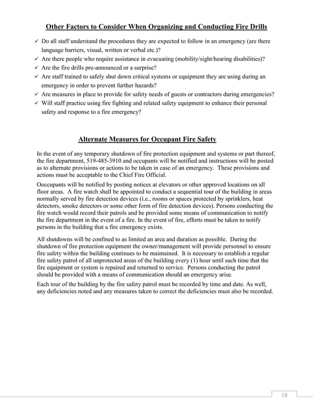 Fire safety plan assembly occupancy | PDF | Indoor Environmental ...