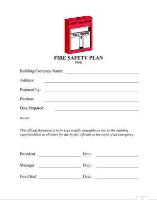 Fire safety plan assembly occupancy | PDF | Indoor Environmental ...
