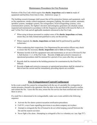 Fire safety plan assembly occupancy | PDF | Indoor Environmental ...