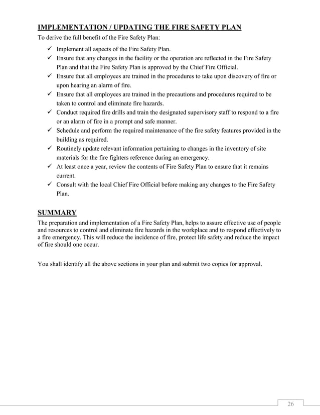 Fire safety plan assembly occupancy | PDF | Indoor Environmental ...