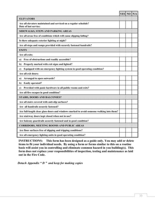 Fire safety plan assembly occupancy | PDF