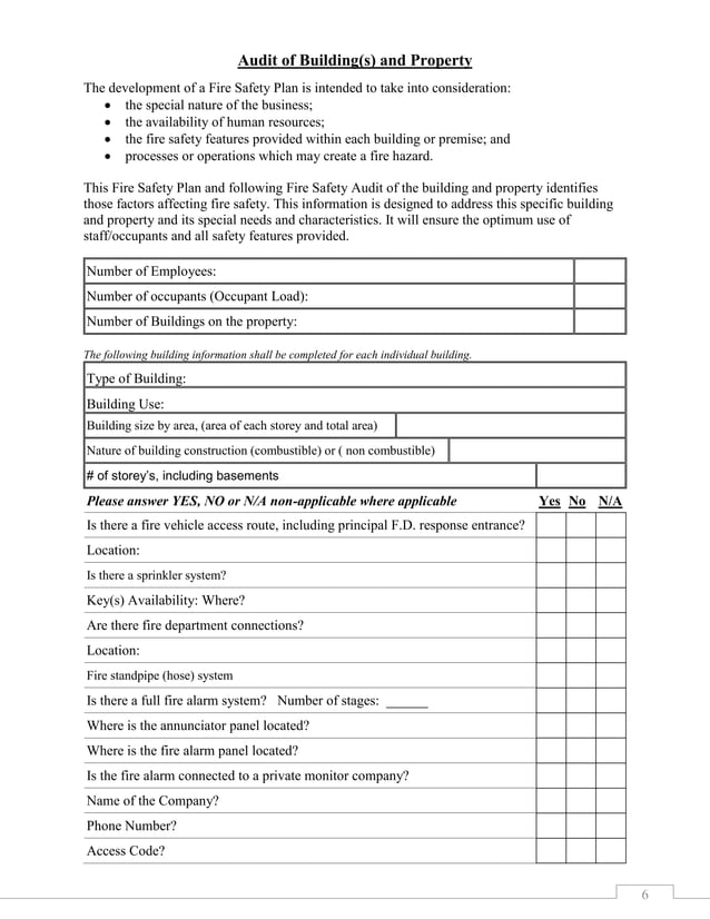 Fire safety plan assembly occupancy | PDF | Indoor Environmental ...