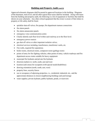 Fire safety plan assembly occupancy | PDF | Indoor Environmental ...