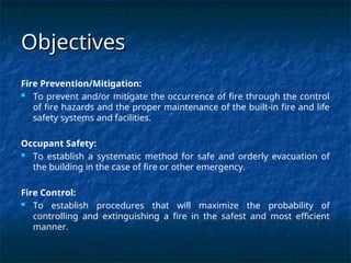 Fire Safety Plans for buildings and fire sfatey | PPT