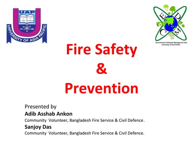 Fire safety presentation | PPT
