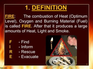 Fire safety & Fire prevention | PPT