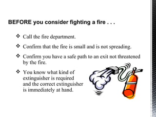 Fire safety prevention & control (1) | PPT