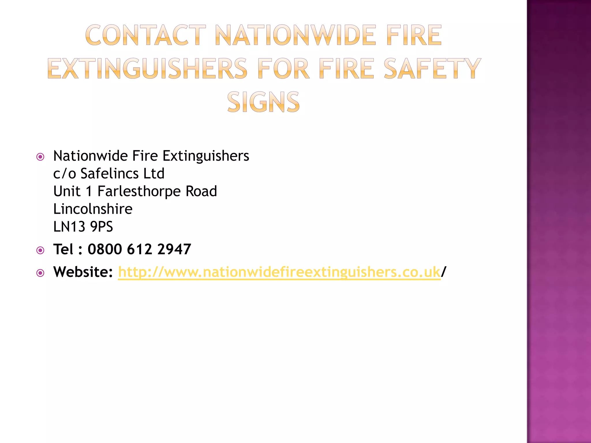 Fire safety signs | PPT