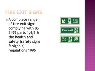 Fire safety signs | PPTX