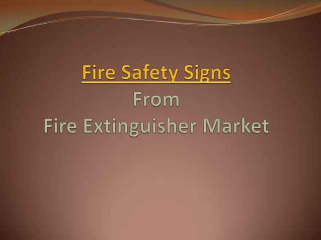 Fire safety signs | PPT